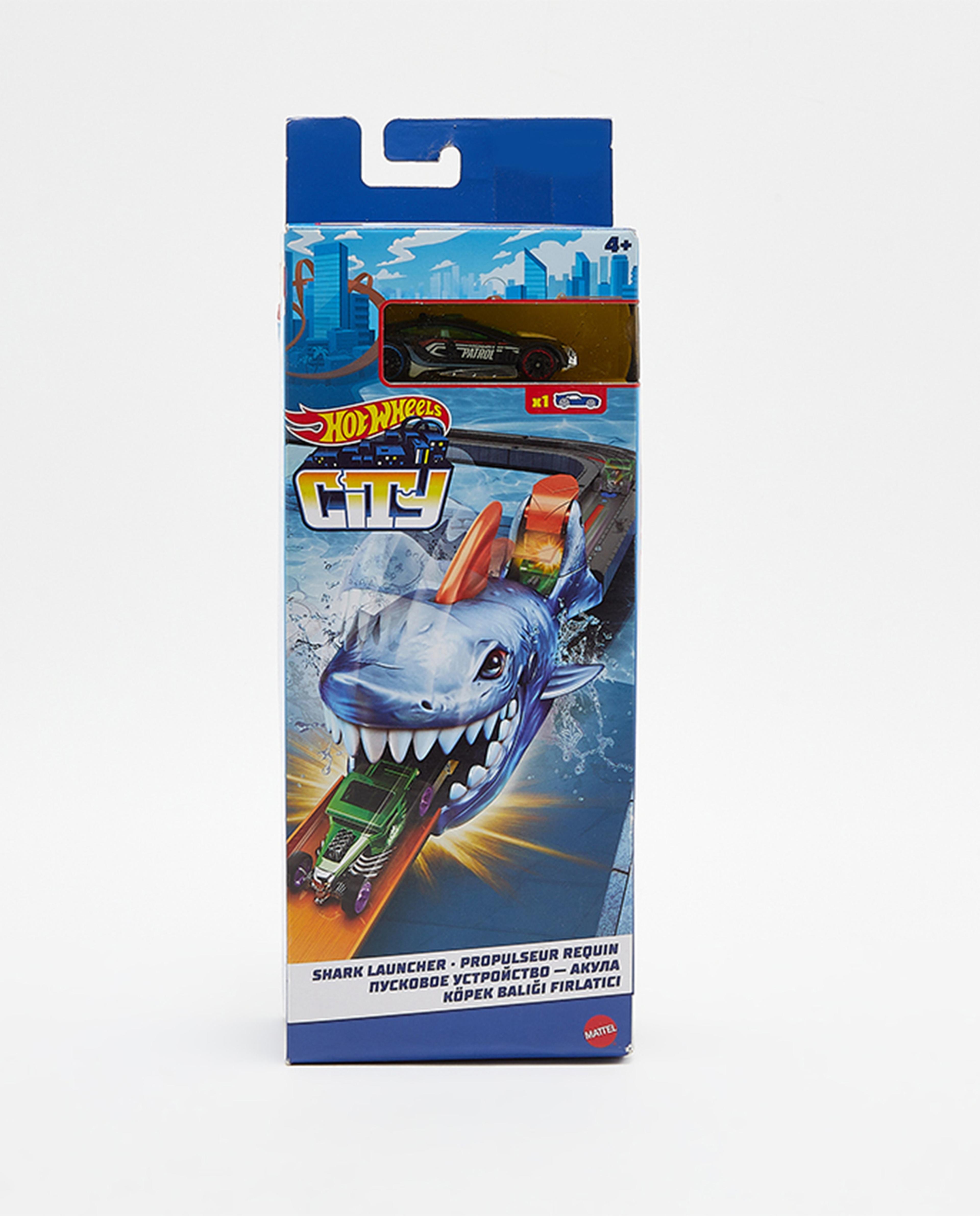 Mattel Hot Wheels City Nemesis Launcher Playset Shark Launcher – BumbleToys