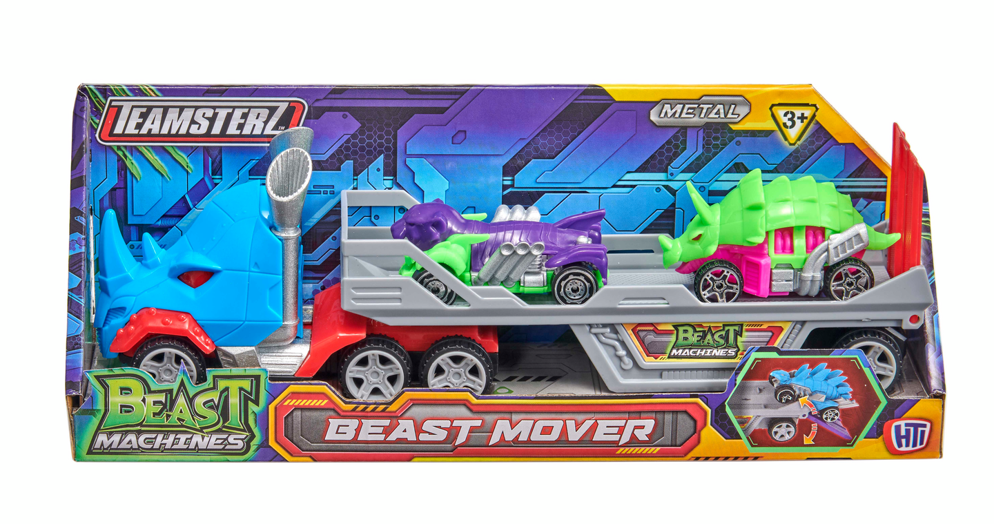 TEAMSTERZ BEAST MACHINE BEAST MOVER WITH 2 CARS – BumbleToys