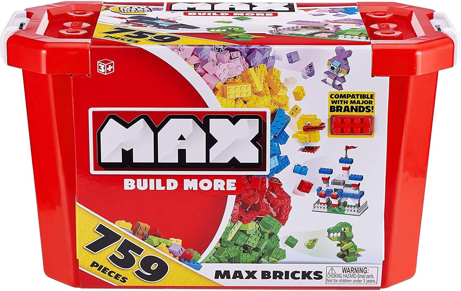 Zuru MAX BUILD MORE Construction Value Brick Set – 759 Pieces – BumbleToys