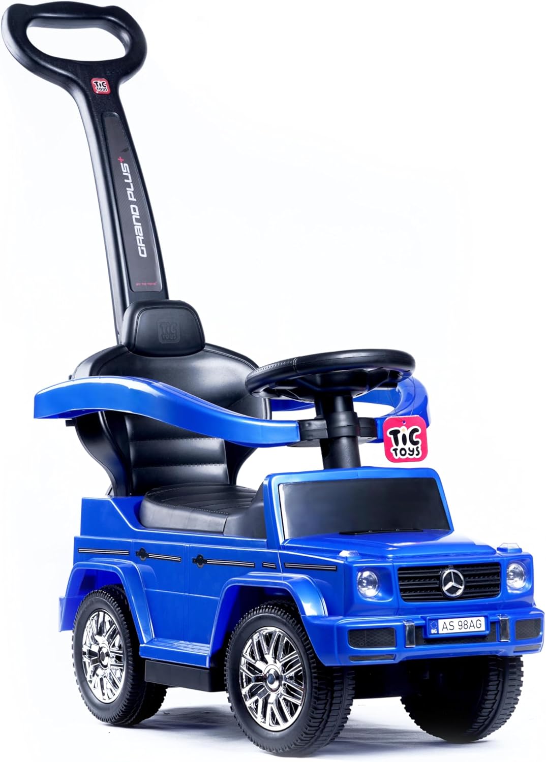 Tic Toys Grand Plus Multi-Position Ride-On with Music & Storage - Blue ...