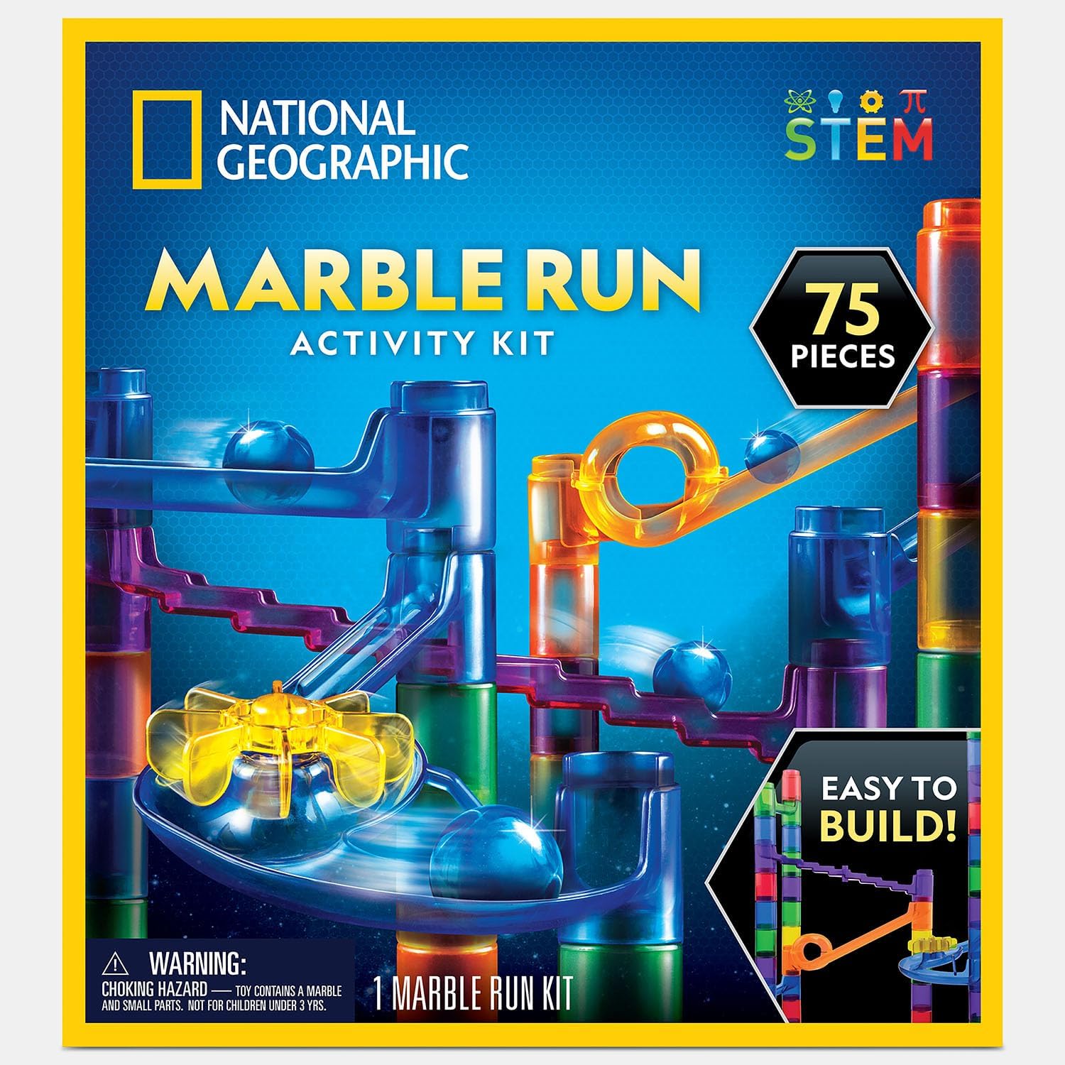 National Geographic Motorized Marble Run Activity Kit - 75 pcs – BumbleToys