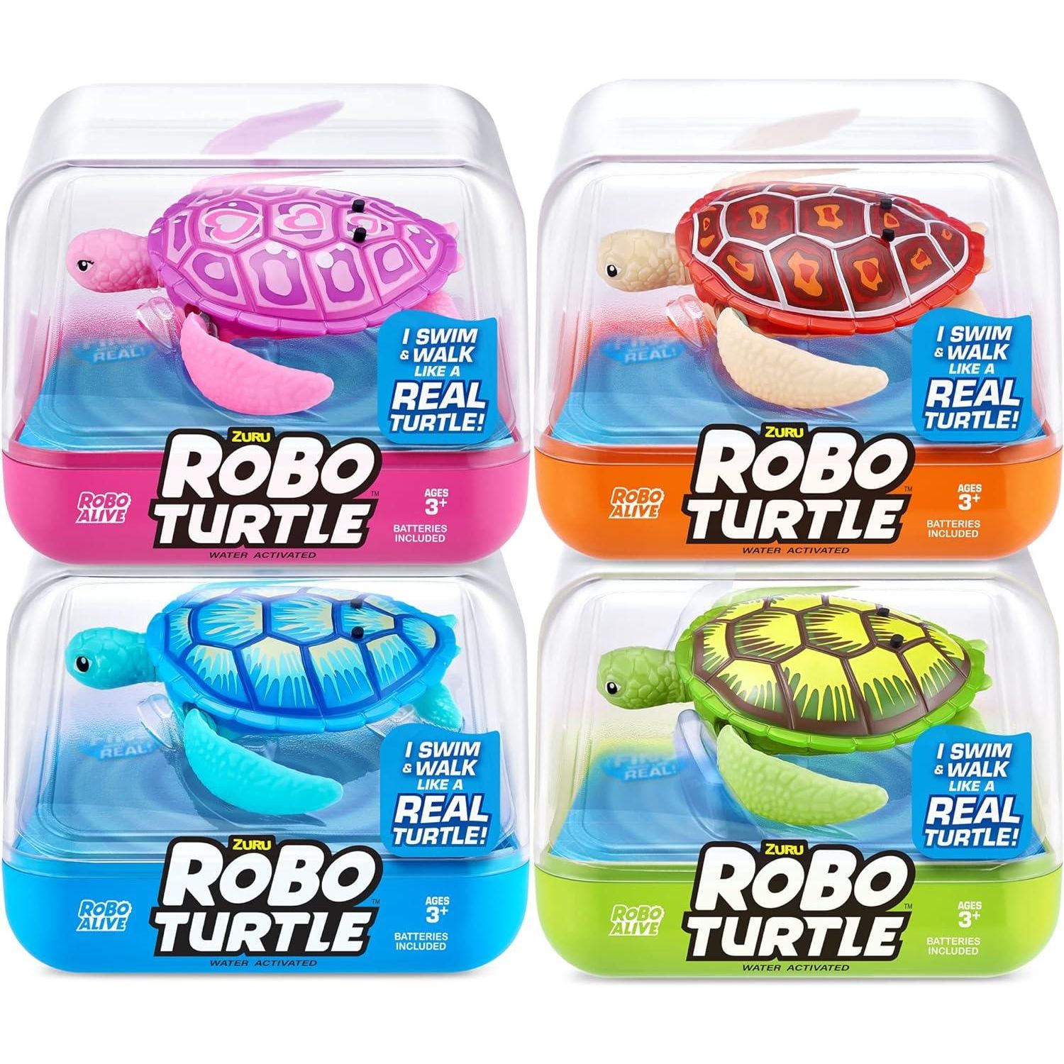 ZURU S001-Robo Alive Series 1 Turtle for Kids, Multicolor - Pink ...