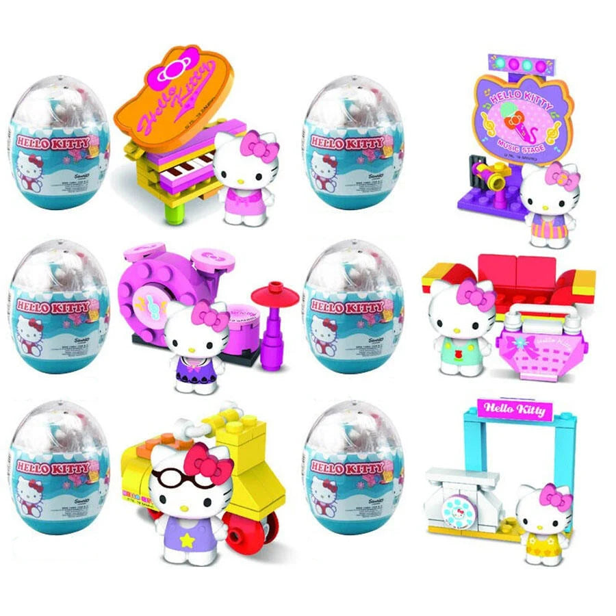 Hello Kitty Surprise Egg Capsule Toy – Collectible Figures Random Styl ...