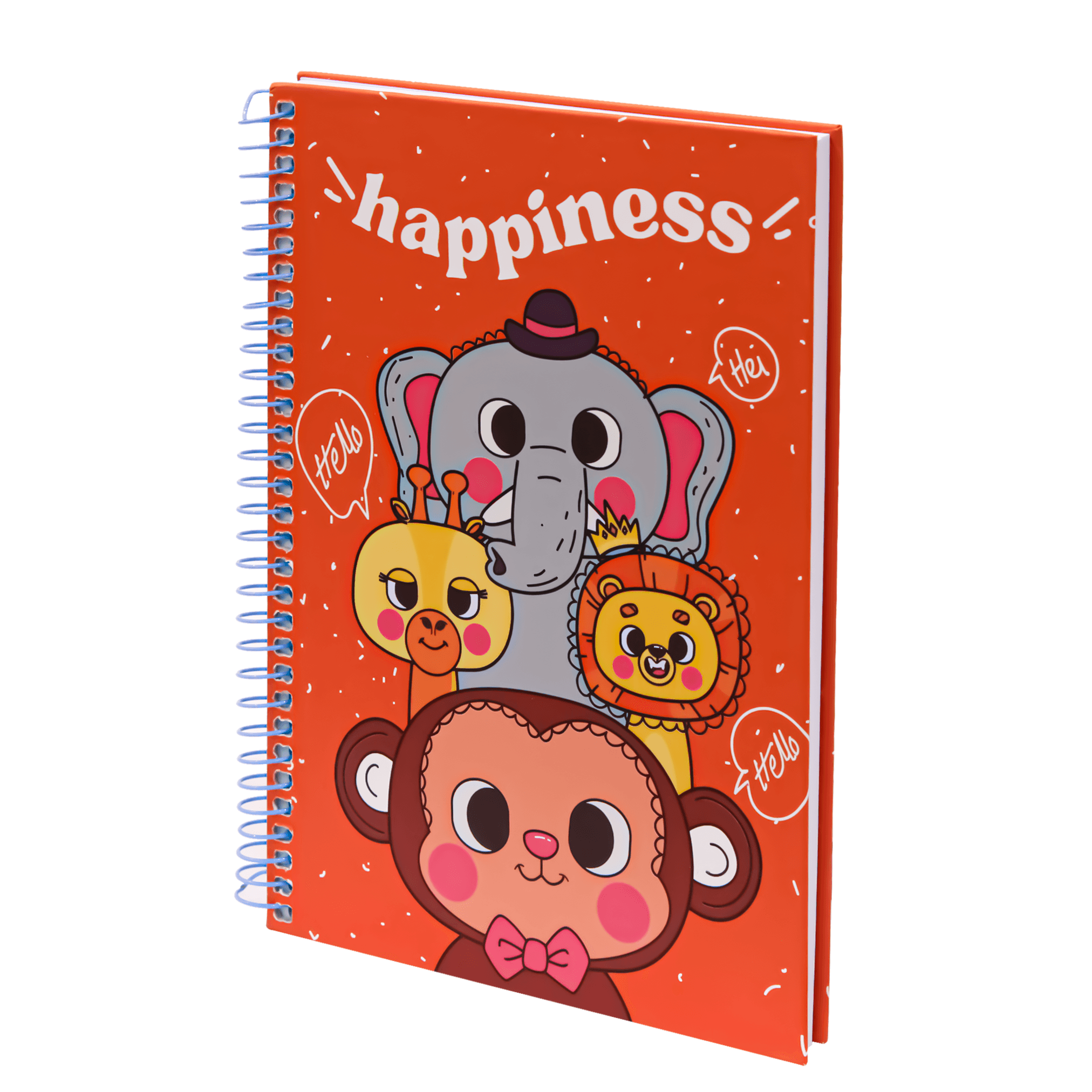 2BE Spiral Notebook A5 100 sheets - Jungle Animals – BumbleToys