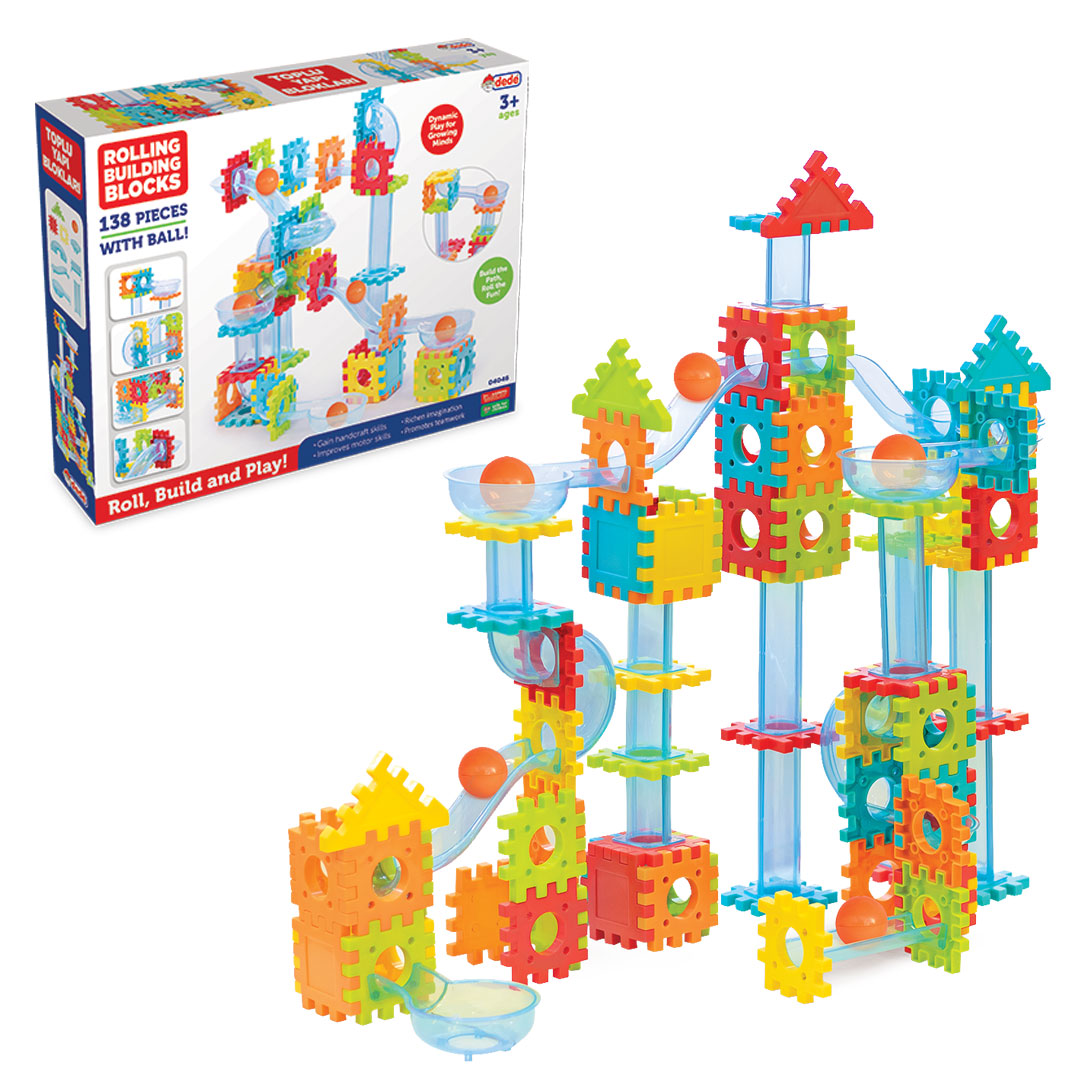 Rolling Building Blocks 104 Pcs For Kids - Bumbletoys – BumbleToys